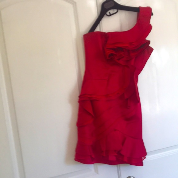 BCBGMaxAzria | Dresses | Bcbg Max Azria Jonesy Party Mini Raffle Dress ...